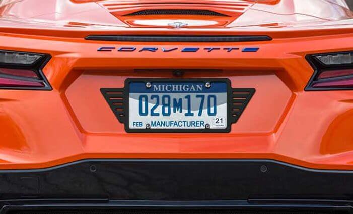 Corvette Sandyeggo Designs License Plate Frame
