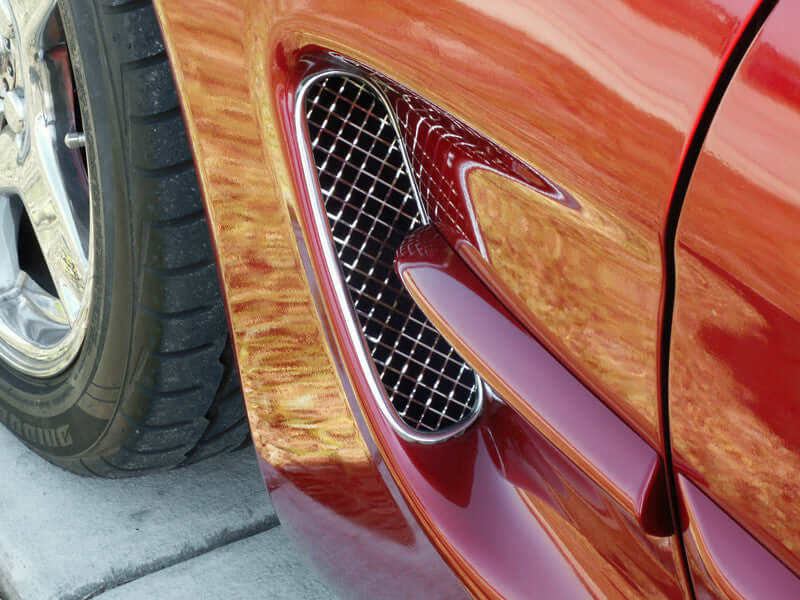 C5 Corvette American Car Craft Front Side Vent Grille - Laser Mesh