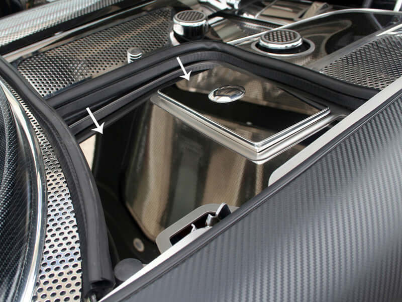 C5 Corvette American Car Craft Battery Fuse Box Cover - Polished