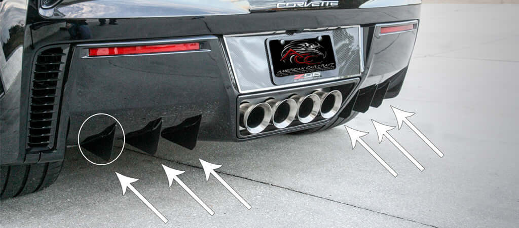 C7 Corvette American Car Craft Rear Diffuser