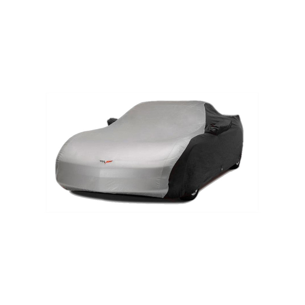 C6 Corvette West Coast Corvette 2 Tone Car Cover - Silver/Black ...